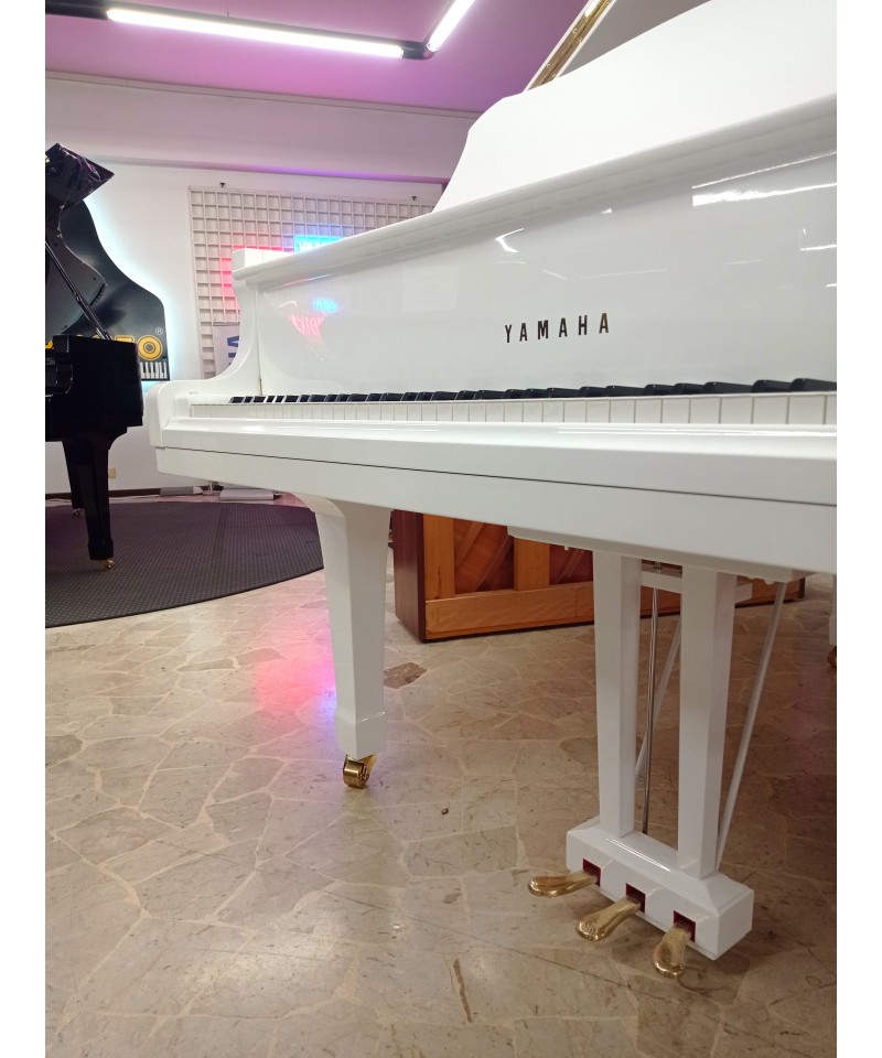 Pianoforte mezza coda yamaha g3 bianco lucido