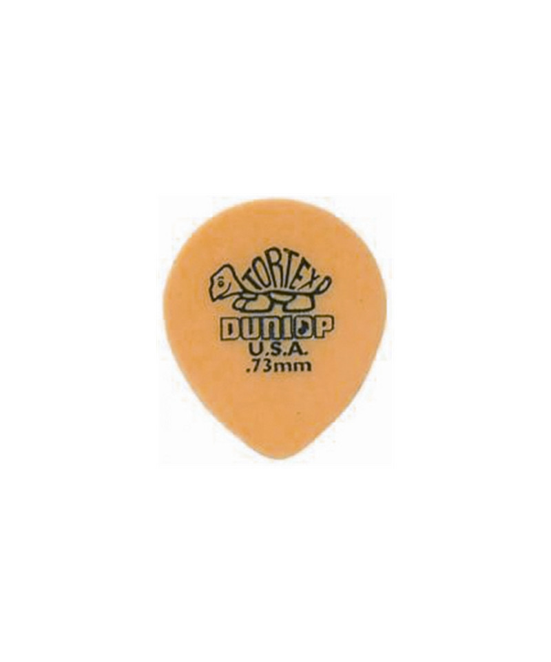 Dunlop 413R Tortex Tear Drop Yellow .73